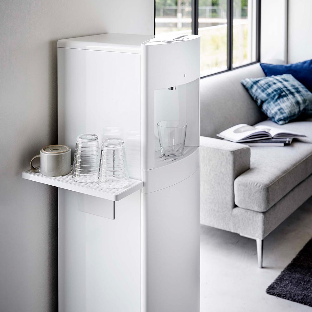 【正規販売店】ウォーターサーバー横マグネットグラススタンド タワー 山崎実業 tower ホワイト ブラック 5997 5998 コップ置き カップスタンド 湯呑 哺乳瓶 小型冷蔵庫横 白 黒 ...