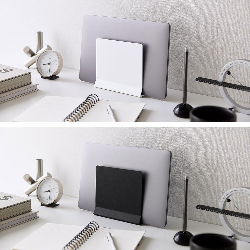 【正規販売店】スリムノートパソコンスタンド タワー 山崎実業 tower ホワイト ブラック 4498 4499 縦置き タブレットスタンド ノートPCスタンド タワーシリーズ ...