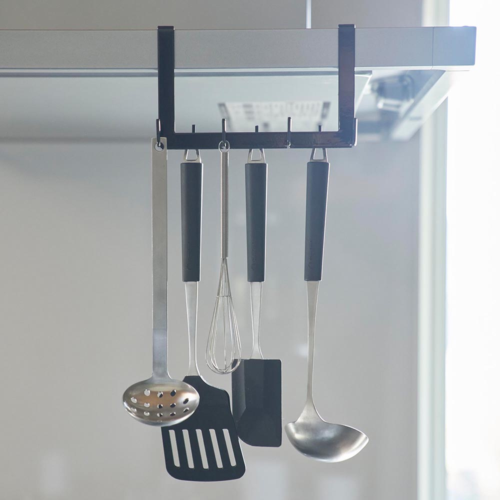 【正規販売店】レンジフード横フックタワー 7連 山崎実業 tower ホワイト ブラック 1787 1788 調理器具 キッチンツール 吊り下げ 収納 引っ掛け yamazaki タワー ...