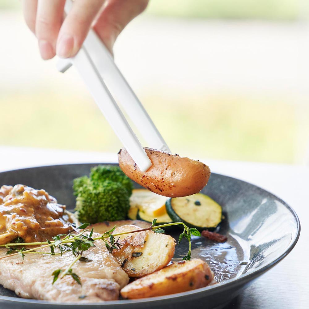 【正規販売店】シリコーン菜箸トング タワー S 山崎実業 tower 20cm ホワイト ブラック 1598 1599 シリコン キッチン 食洗機対応 タワーシリーズ yamazaki ...