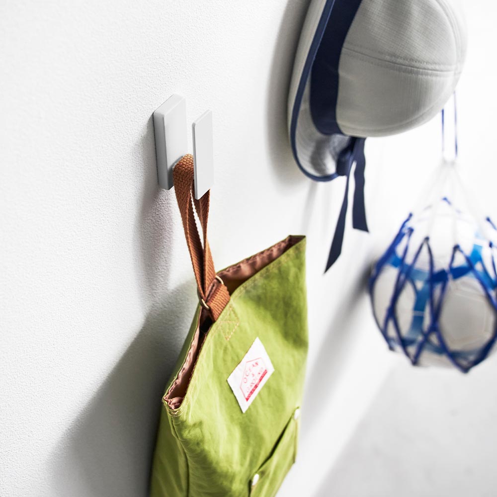 【正規販売店】ウォールフック タワー 3個組 石こうボード壁対応 山崎実業 tower ホワイト ブラック 1688 1689 壁面 フック 収納 タワーシリーズ yamazaki ...