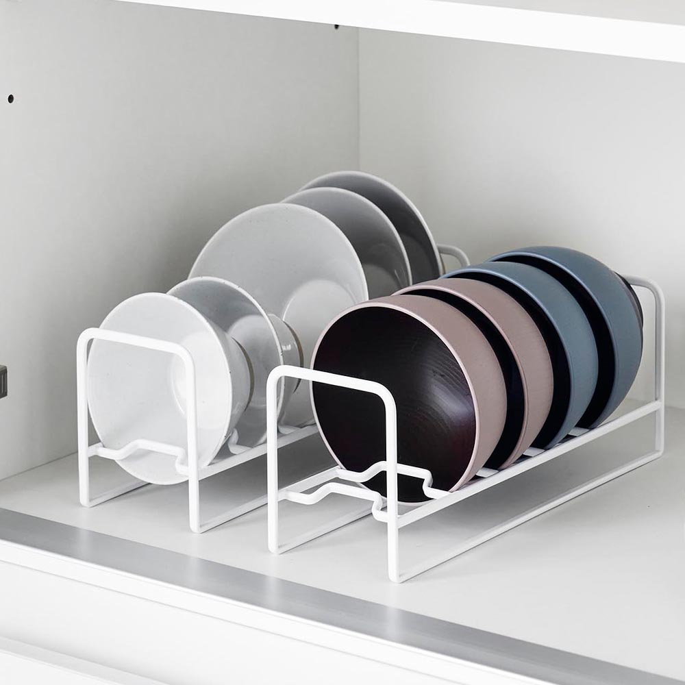 【正規販売店】お椀&お茶碗収納ラック タワー 山崎実業 tower ホワイト ブラック 1397 1398 ディッシュ ラック スタンド 食器 収納 タワーシリーズ yamazaki ...